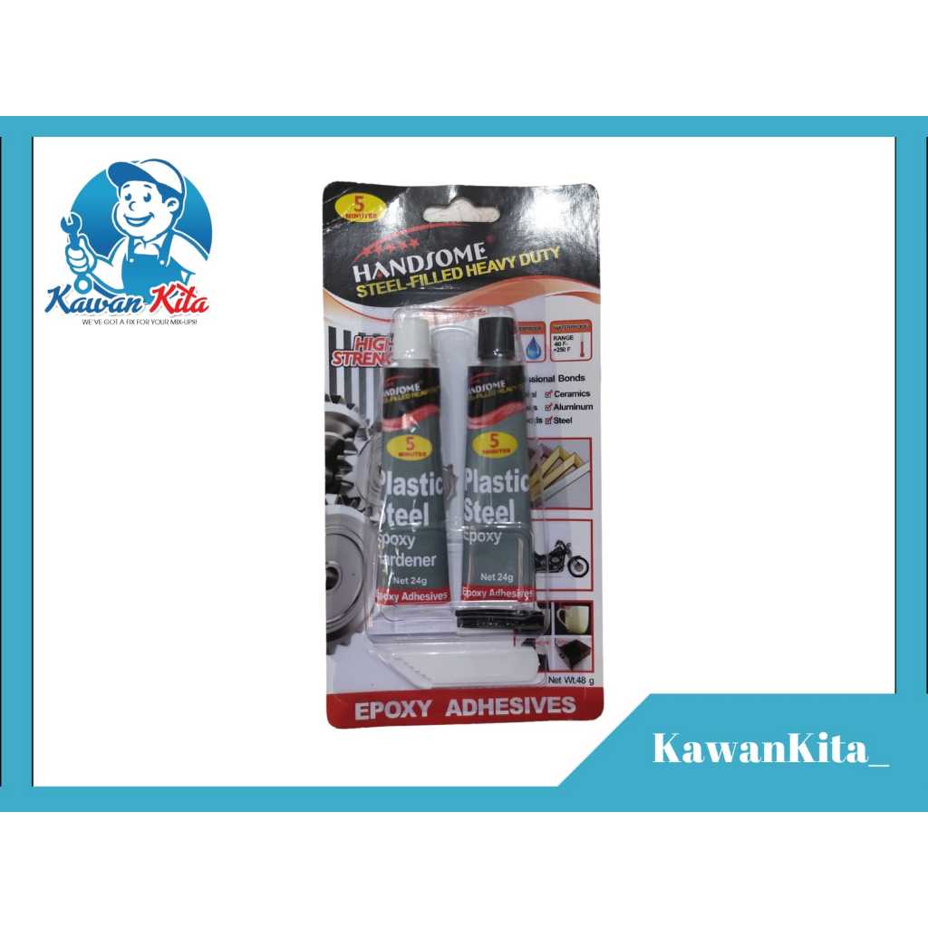 Jual HANDSOME LEM BESI 5 MINUTES EPOXY HARDENER | Shopee Indonesia