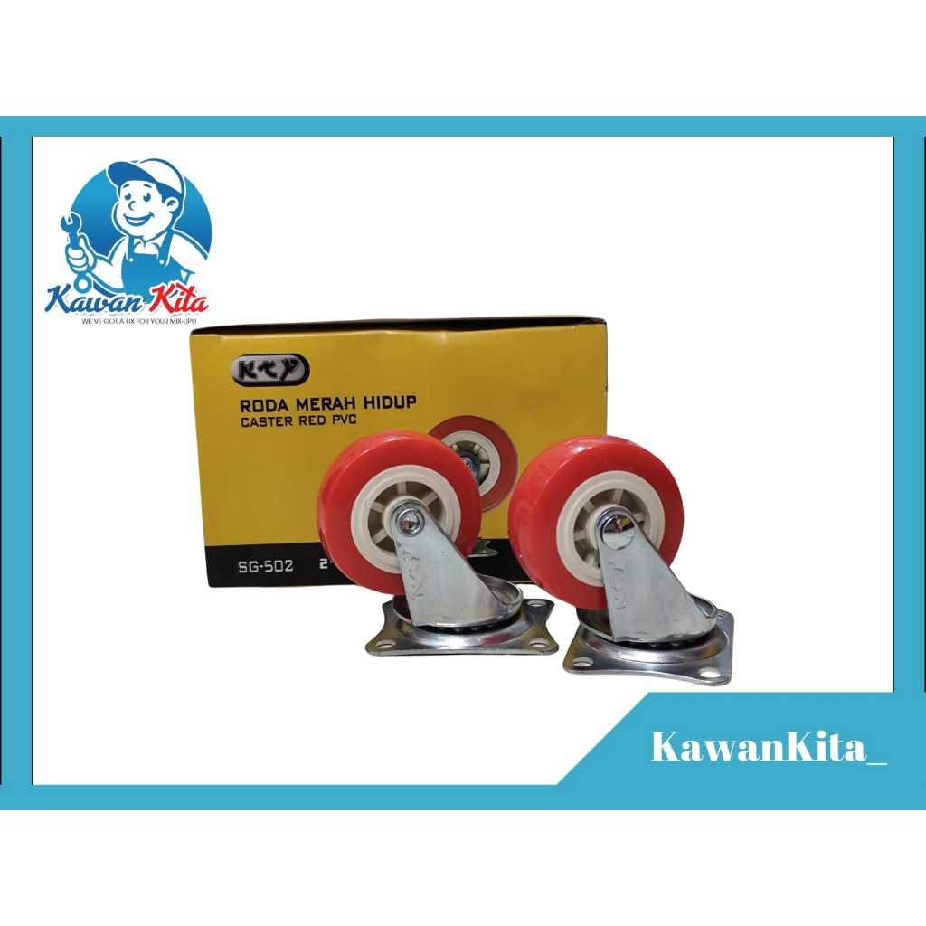 Jual RODA PVC 2INCH 50MM HIDUP KTP SET 4PCS | Shopee Indonesia