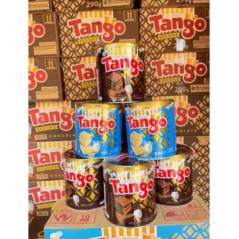 Jual tanggo wafer kaleng 240gram chocolate vanilla | Shopee Indonesia