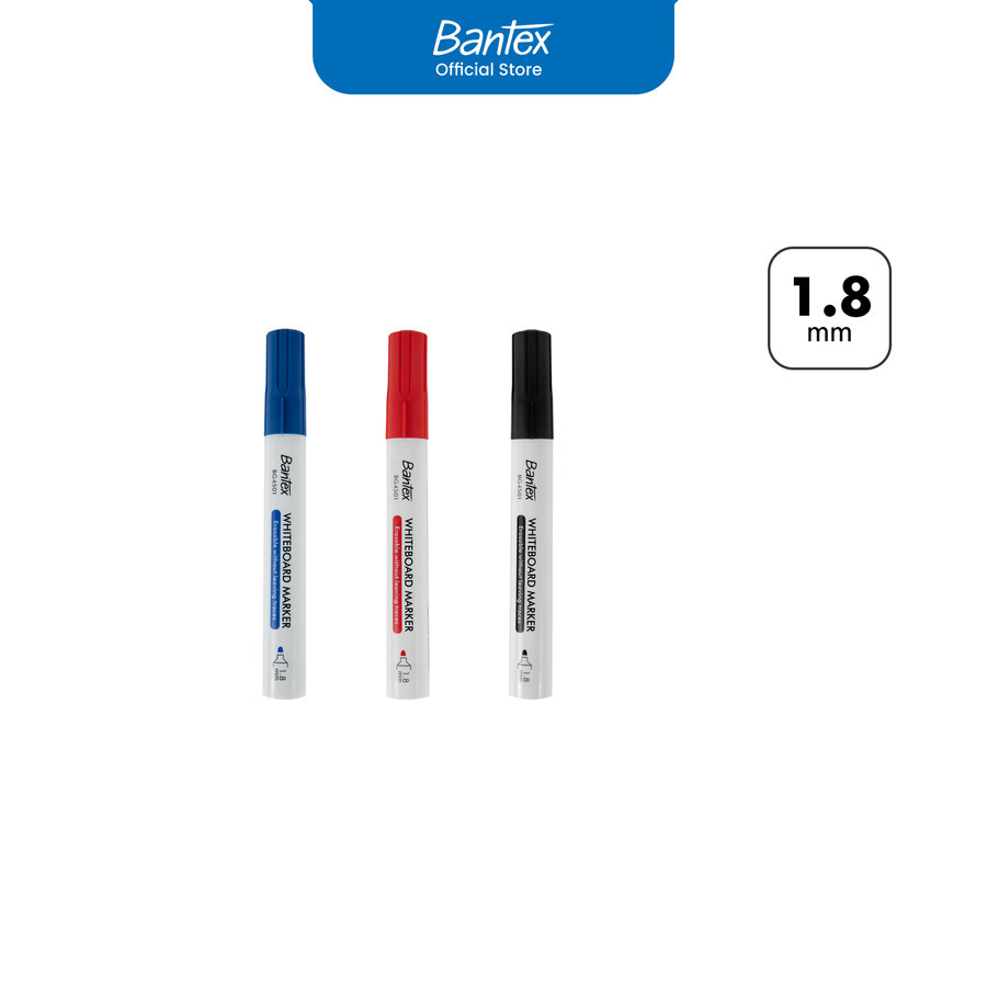 Jual Bantex Spidol Papan Tulis / Whiteboard Marker Tip 1.8 mm Dapat ...