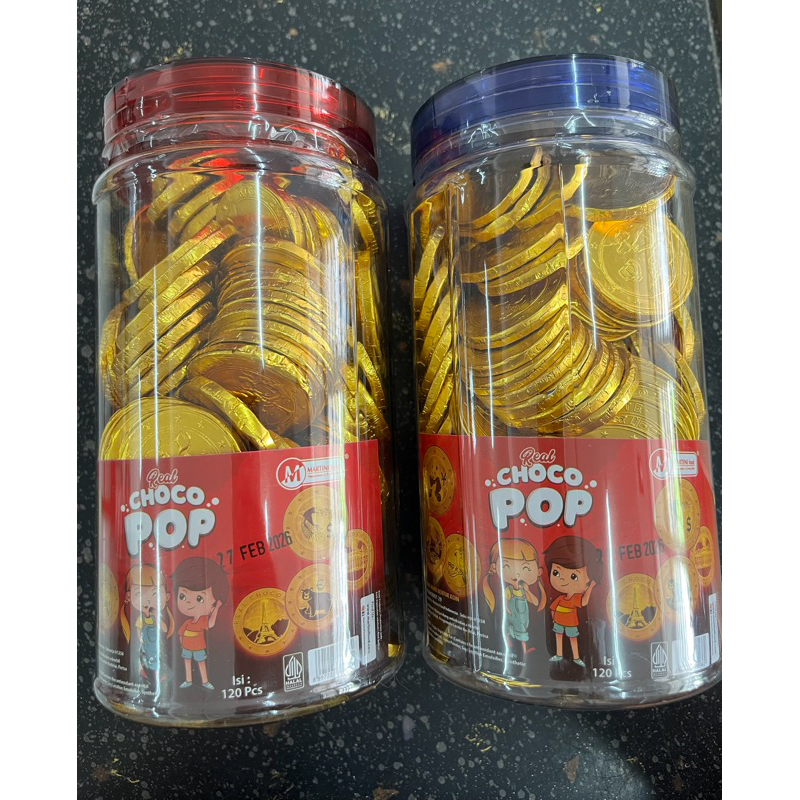Jual Real Choco Pop Cokelat Koin isi 120pcs | Shopee Indonesia