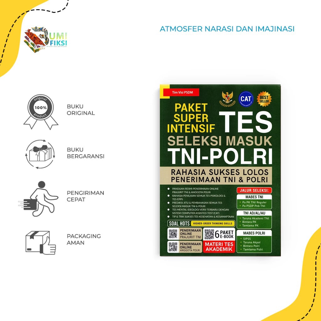 Jual Buku Referensi - Paket Super Intensif Tes Seleksi Masuk TNI-POLRI ...
