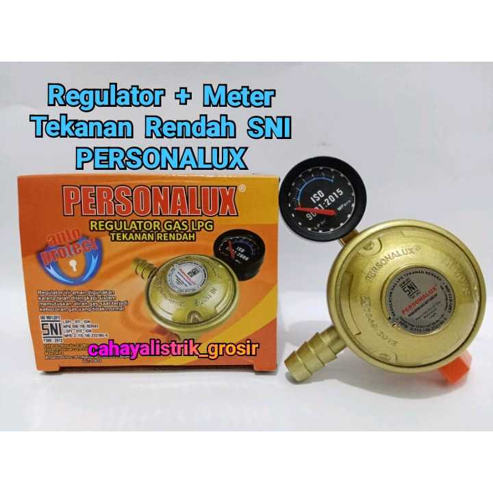 Jual Regulator + Meter Gas LPG Tekanan Rendah SNI Arashi Booster 02 ...