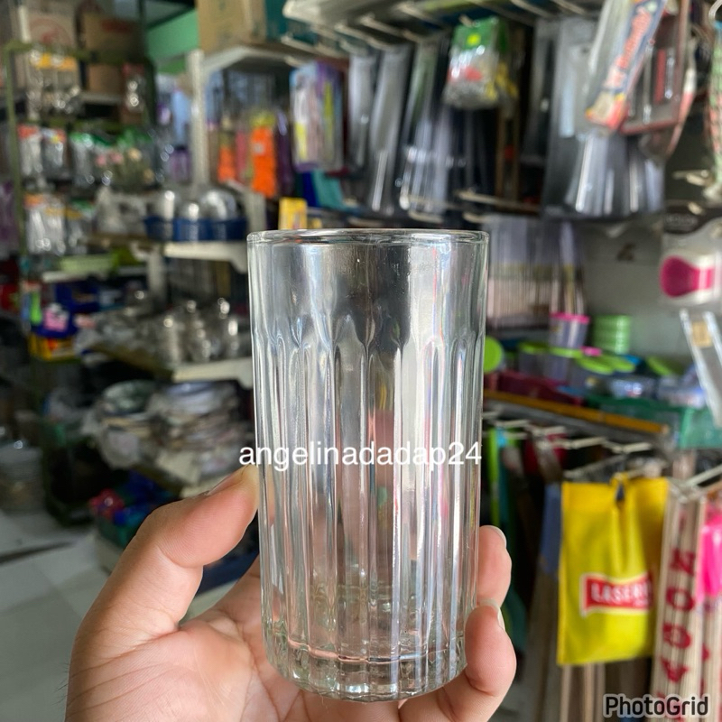 Jual Gelas Cafe Resto 260ml Motif Garis Timbul Fluvi Citinova | Shopee Indonesia