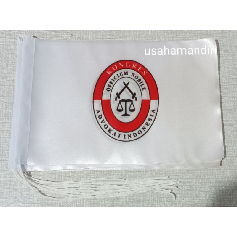 Jual bendera meja advokat bahan satin ukuran 15 x 22,5 cm | Shopee ...