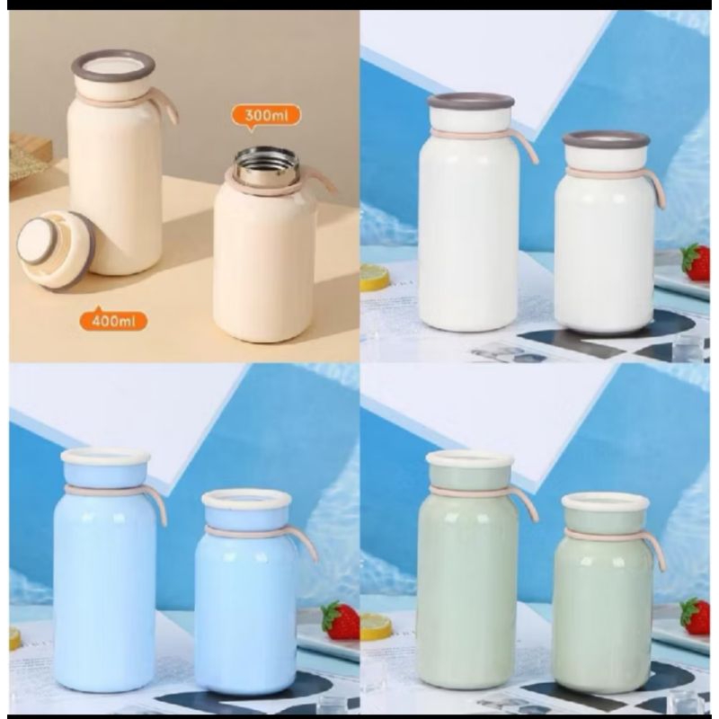 Jual TUMBLER MILKY PREMIUM STAINLESS COFFEE 400 ML HOT COOL BISA DICUSTOM PRINT UV LASER VIRAL ...