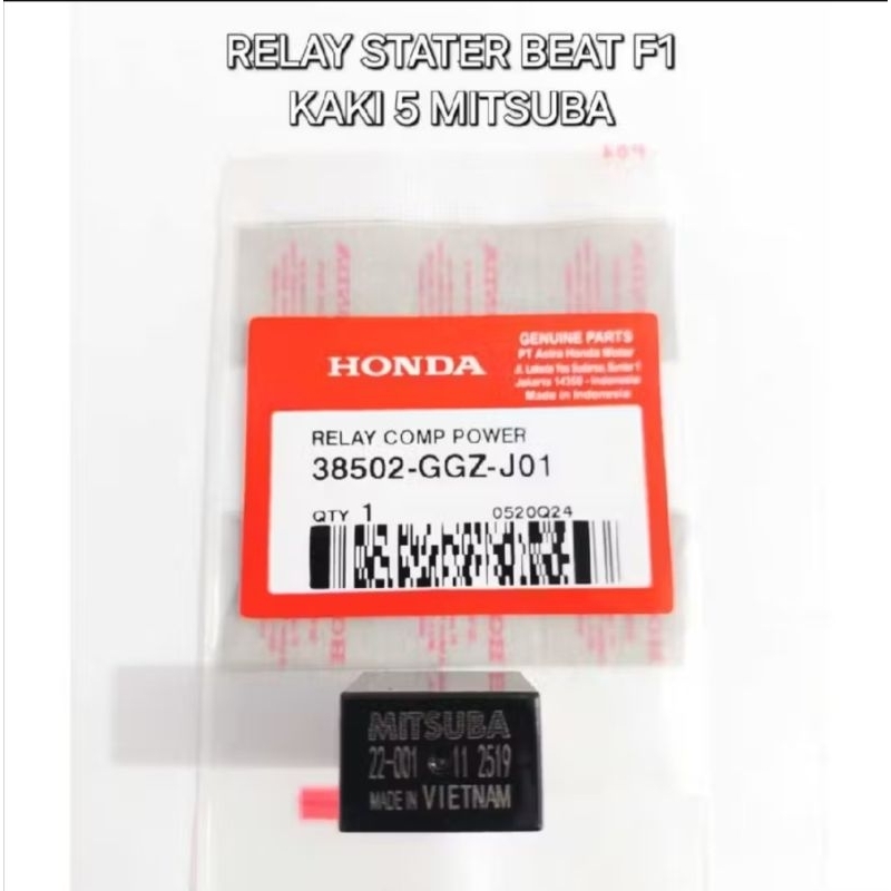 Jual Relay stater beat f1 kaki 5 mitsuba relay comp power 5 pin Honda ...