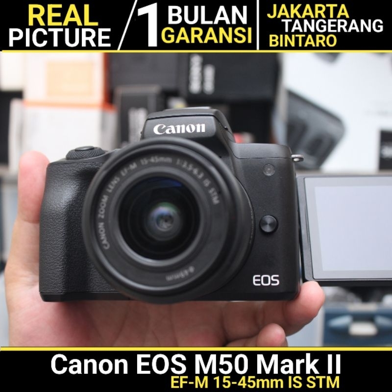 Jual Canon M50 mark II Kit 15-45mm IS STM BEKAS | Shopee Indonesia