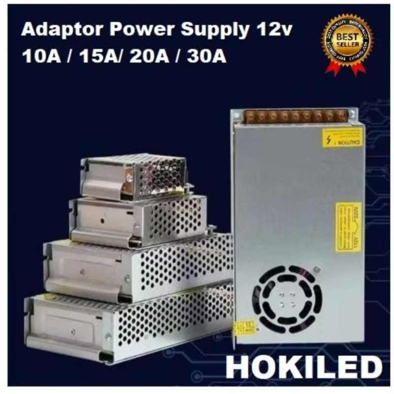 Jual Adaptor 12V 5A 10A 3A Switching Power Supply 12v 3Ampere 5Ampere ...