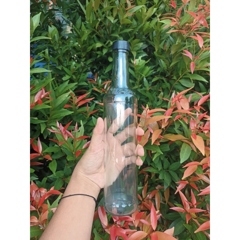 Jual Botol Kaca Marjan 460 ml Tutup Ulir + Tutup Dalam/Spon (busa segel ...