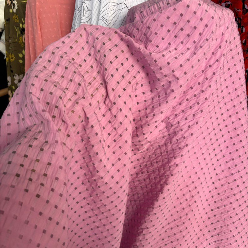 Jual Kain Organza Embos Premium - kain motif kotak - kain organdi ...