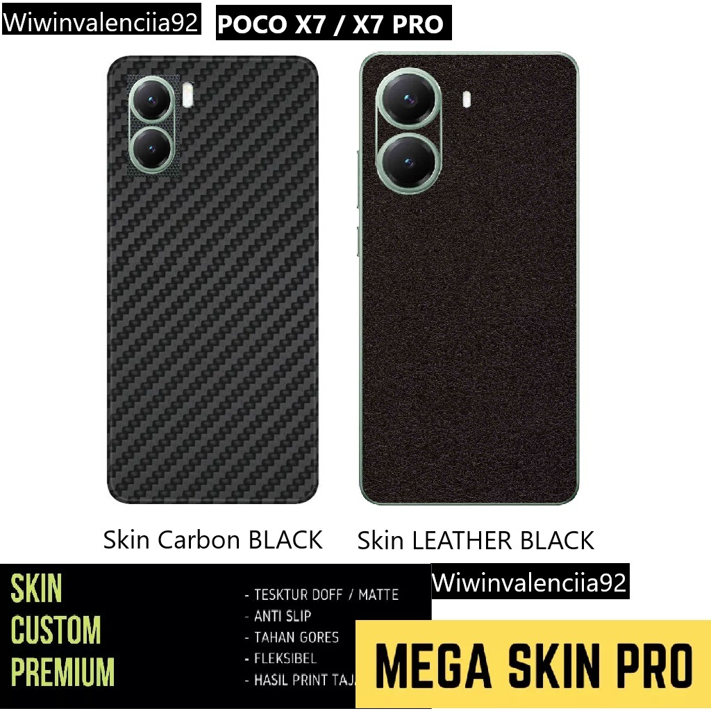 Jual STIKER! Skin CARBON ( HITAM ) POCO X7 X7PRO X6 X6PRO X5 X3 NFC GT ...