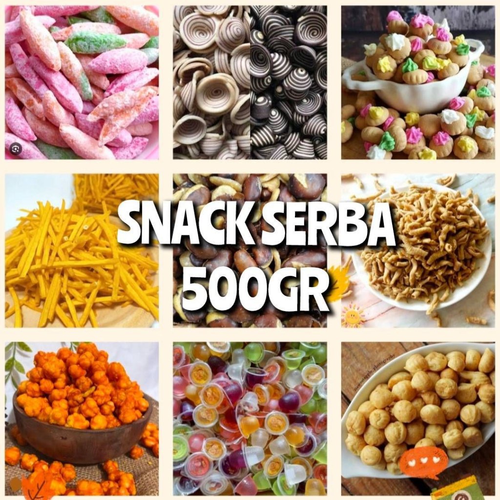 Jual Aneka Snack Serba 500gr Setengah Kilo / Snack Kering Kiloan ...