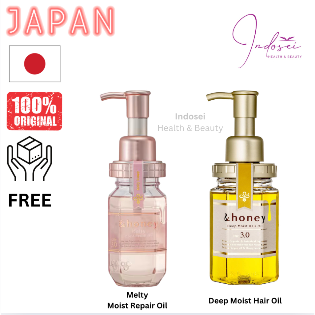 Jual &HONEY Melty Moist Repair Oil | Deep Moist Hair Oil | &Honey Hair Oil Original Japan ...