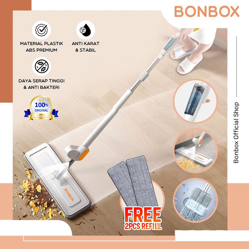 Jual 【VOUCHER 50K】FREE 2PCS REFILL BONBOX Pro-Spray 360° Smart Mop Alat Pel Lantai Semprot ...