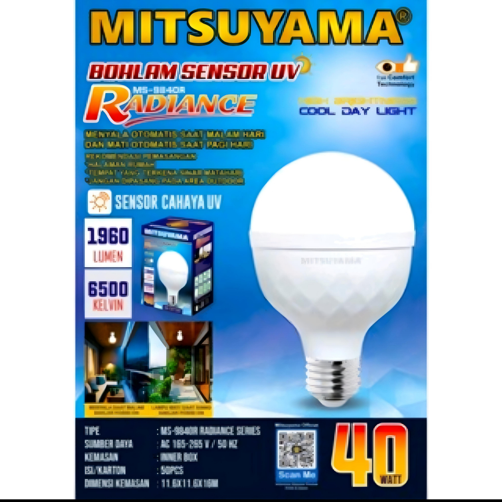 Jual BOHLAM SENSOR MITSUYAMA MS-9830R SENSOR UV MITSUYAMA LED BULB RADIANCE MS-9840R | Shopee ...