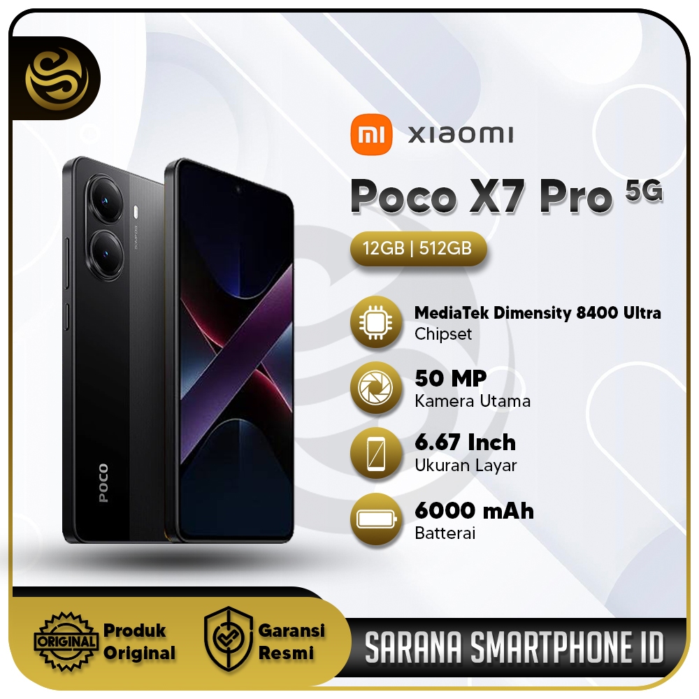 Jual POCO X7 Pro 5G | Dimensity 8400-Ultra | 6000mAh 90W HyperCharge ...