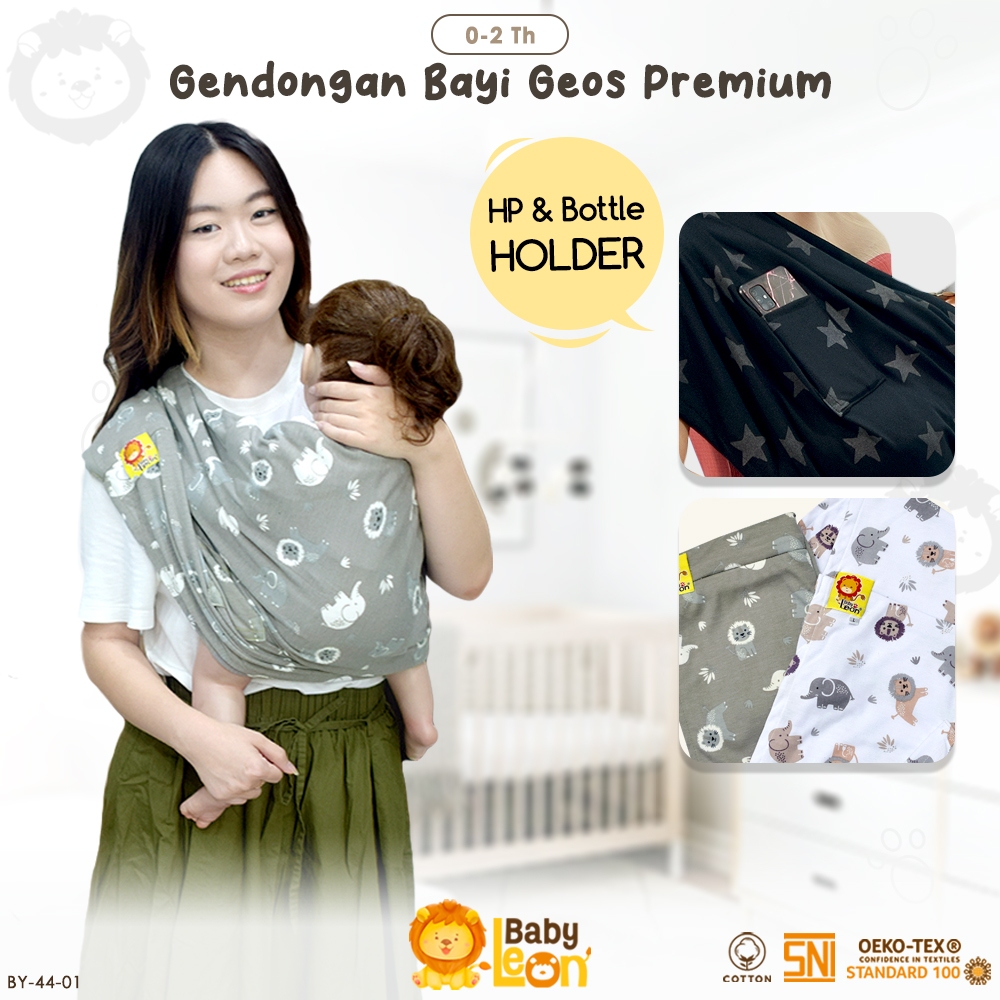 Jual BABY LEON Gendongan Bayi Geos Motif Premium Gendongan Bayi Baru ...