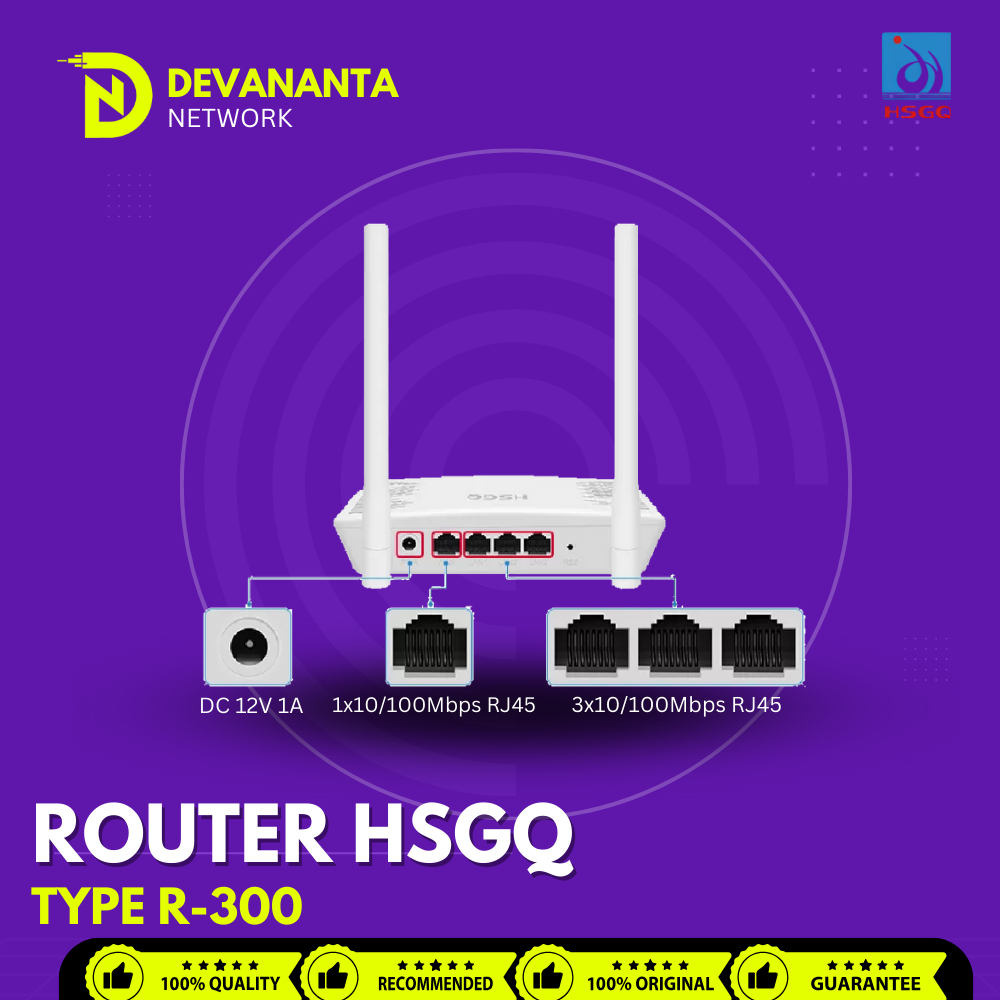 Jual ROUTER HSGQ R-300 (1WAN+3FE+Wifi 4 Router) | Shopee Indonesia