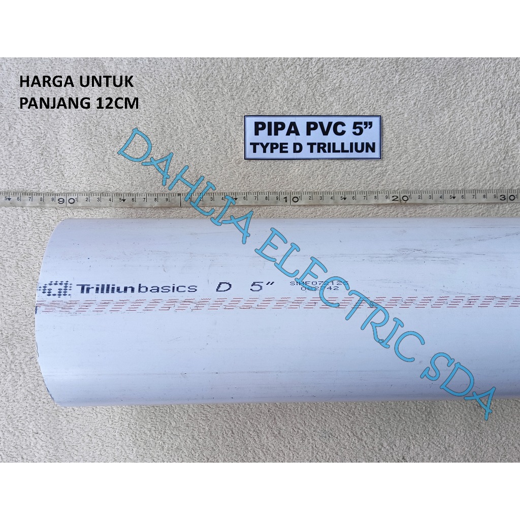 Jual PIPA PVC 5 INCH TYPE D PUTIH (12CM) | Shopee Indonesia