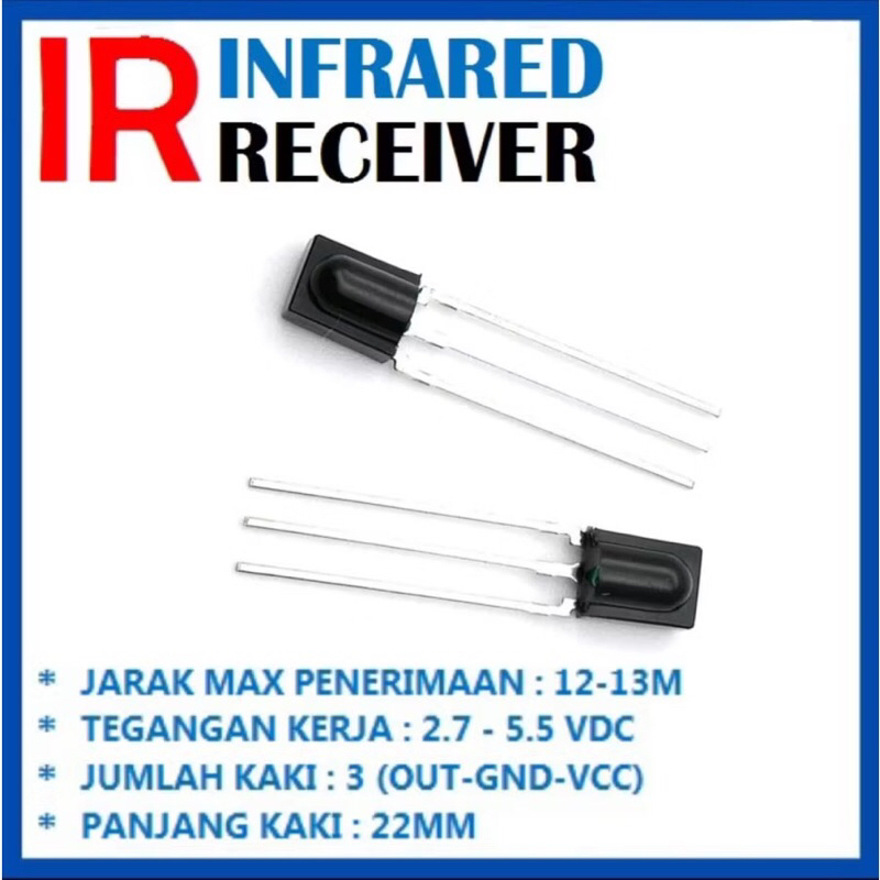 Jual Sensor Infrared Penerima Cahaya Inframerah 1738 Receiver Remote ...
