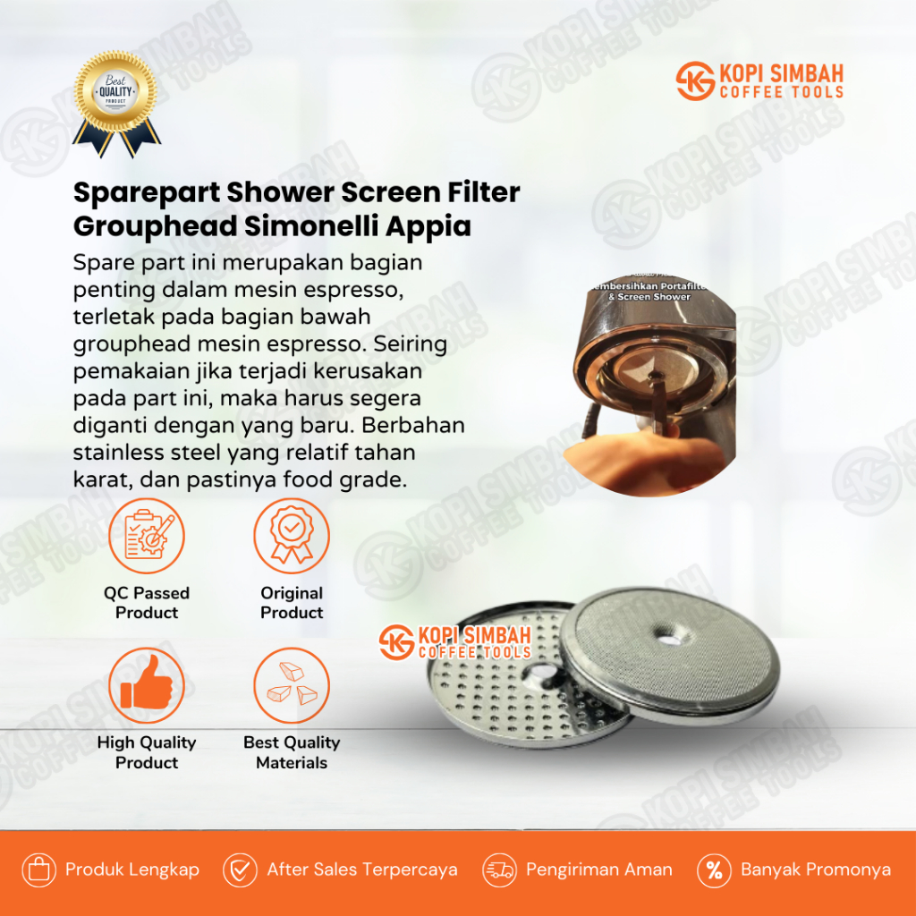 Jual Spare Part Shower Screen Simonelli Appia Suku Cadang Filter ...