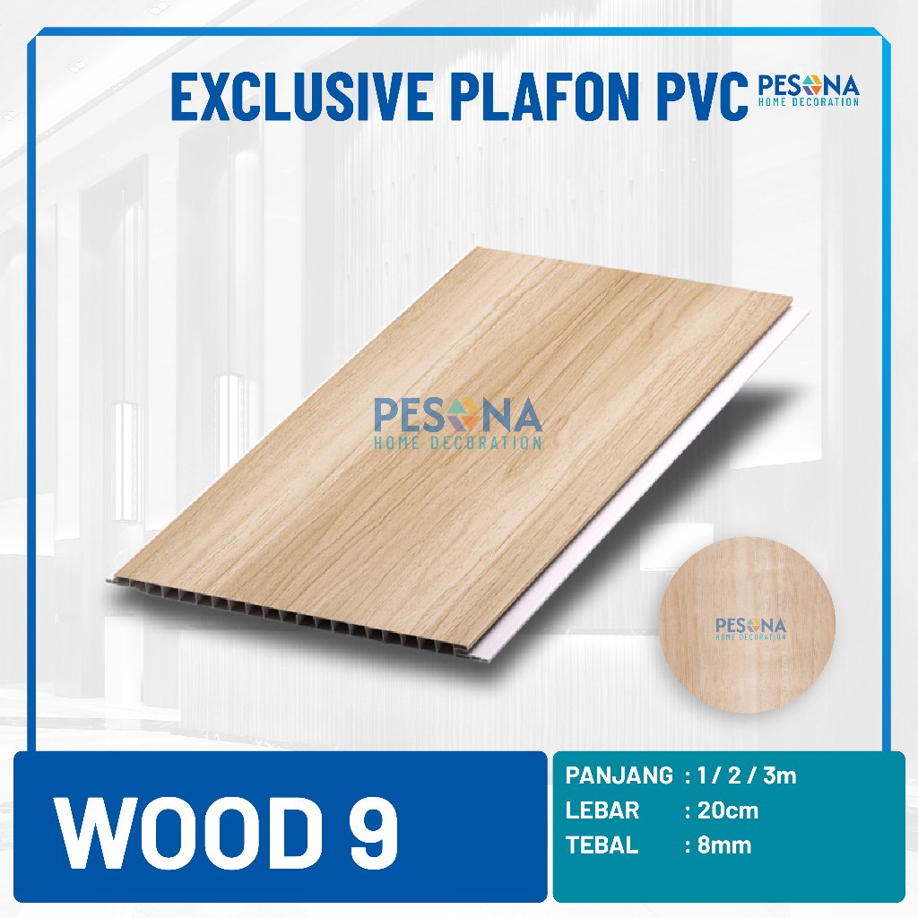 Jual plafon pvc EXCLUSIVE tipe WOOD 9 | Shopee Indonesia
