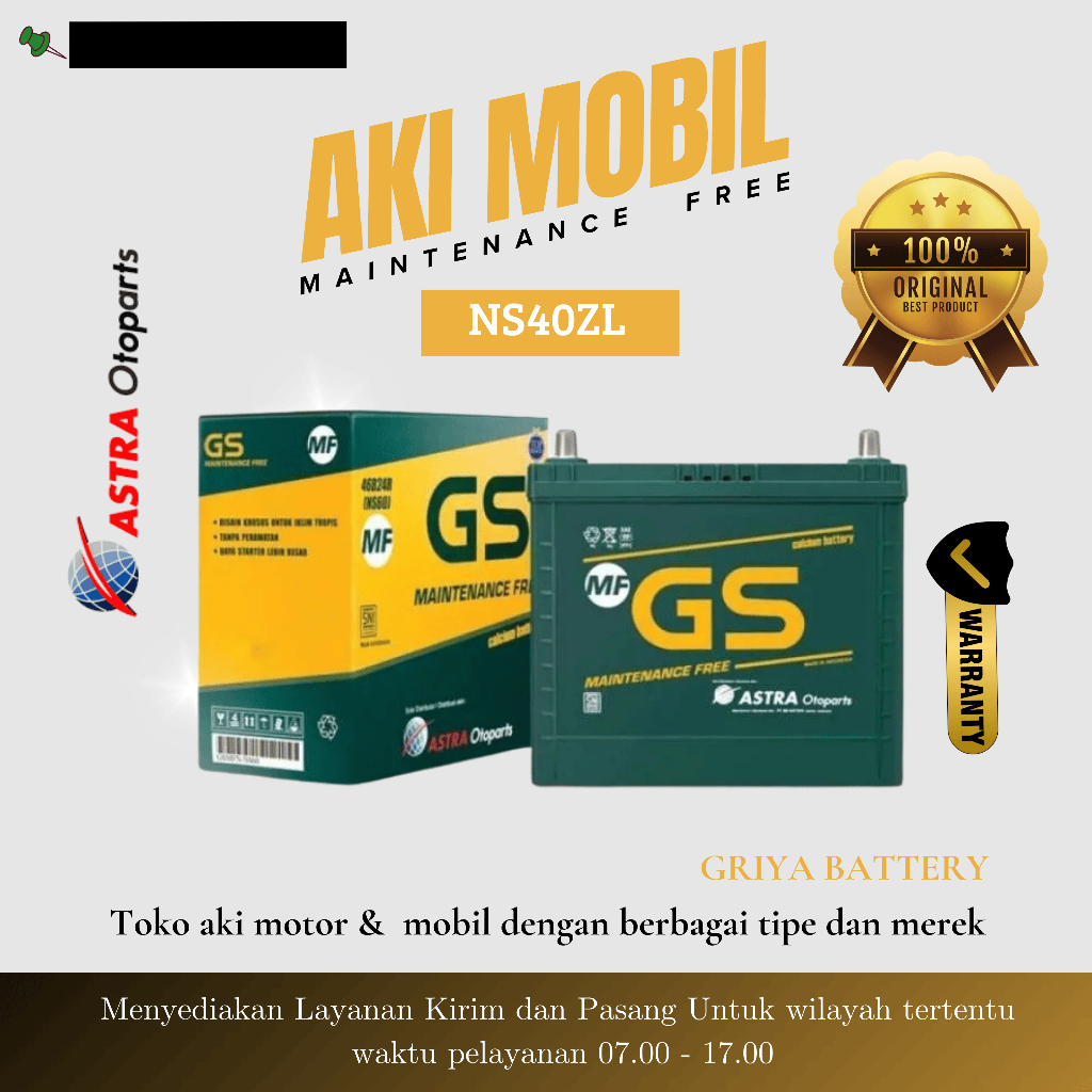 Jual Aki Mobil GS ASTRA MF NS40 UNTUK MOBIL,AVANZA,XENIA,GRANDMAX,LUXIO,FUTURA DLL | Shopee ...