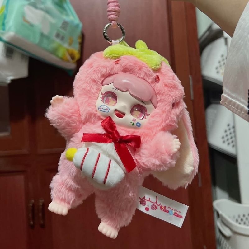 Jual Manchao V4 Blindbox Selected Strawberry Man Chao Pink | Shopee ...