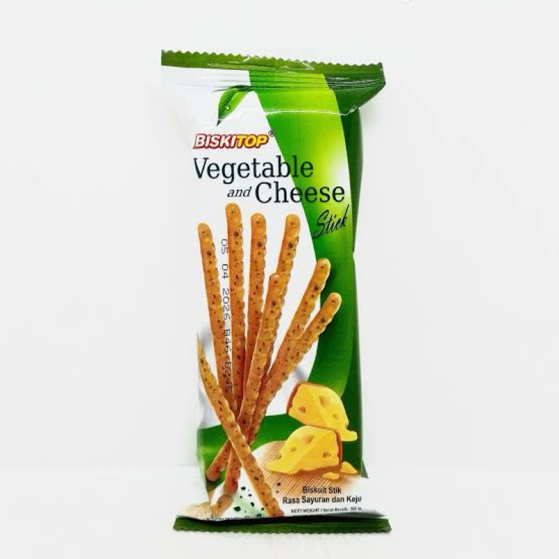 Jual BISKITOP - VEGETABLE AND CHEESE STICK 50G / BISKUIT ANAK DEWASA ...