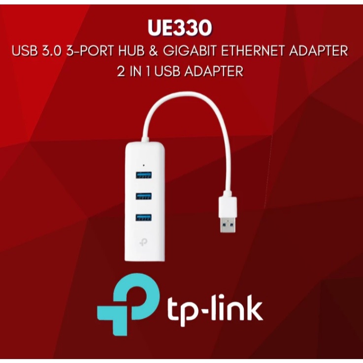 Jual TP-LINK UE330 USB HUB GIGABIT ETHERNET ADAPTER | Shopee Indonesia