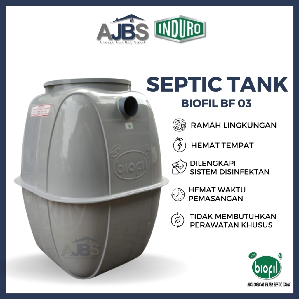 Jual Septic Tank Induro - Septic Tank Biofil BF 03 - Septic Tank Tengki ...