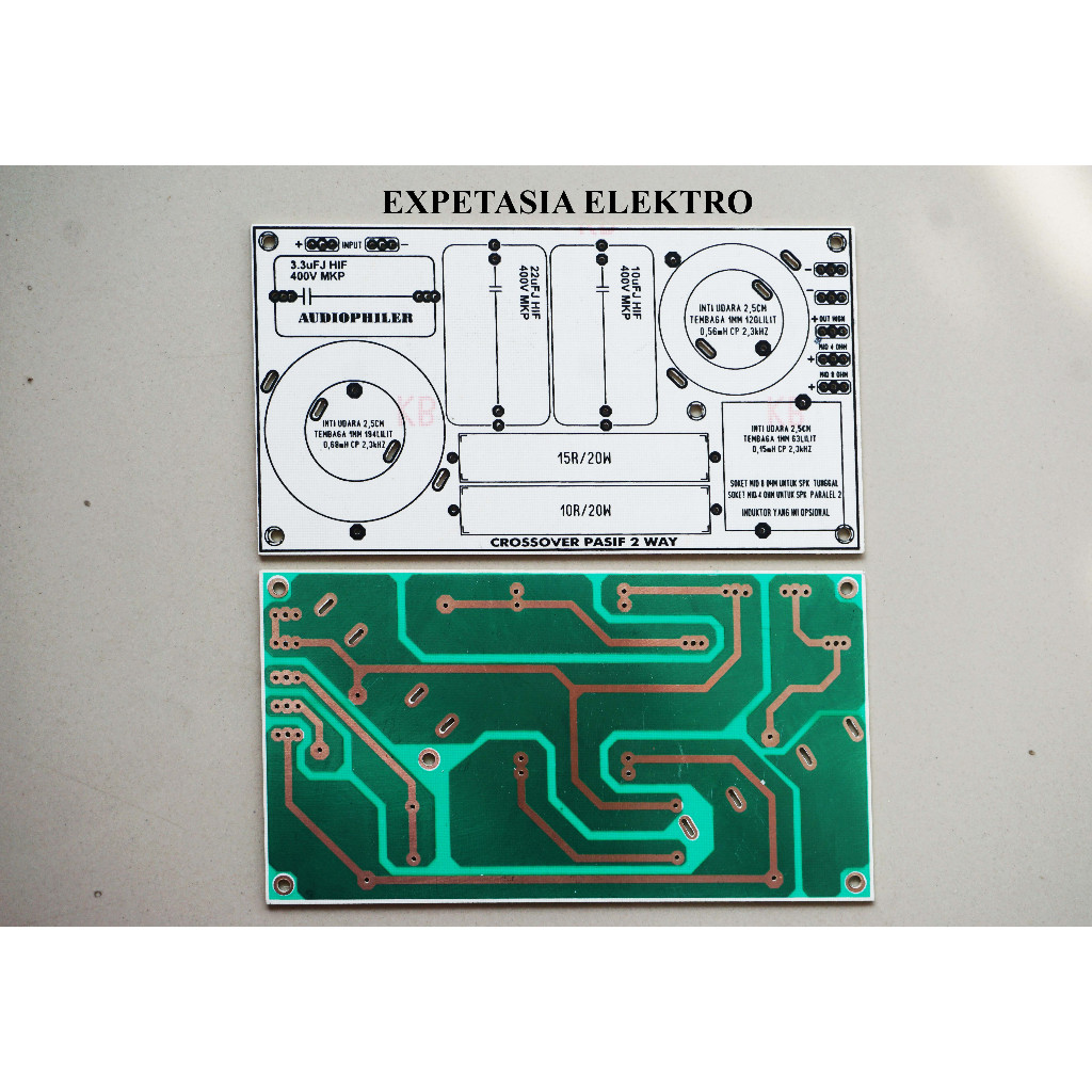 Jual PCB CROSSOVER PASIF 2 WAY SEMI FIBER/CHEM | Shopee Indonesia