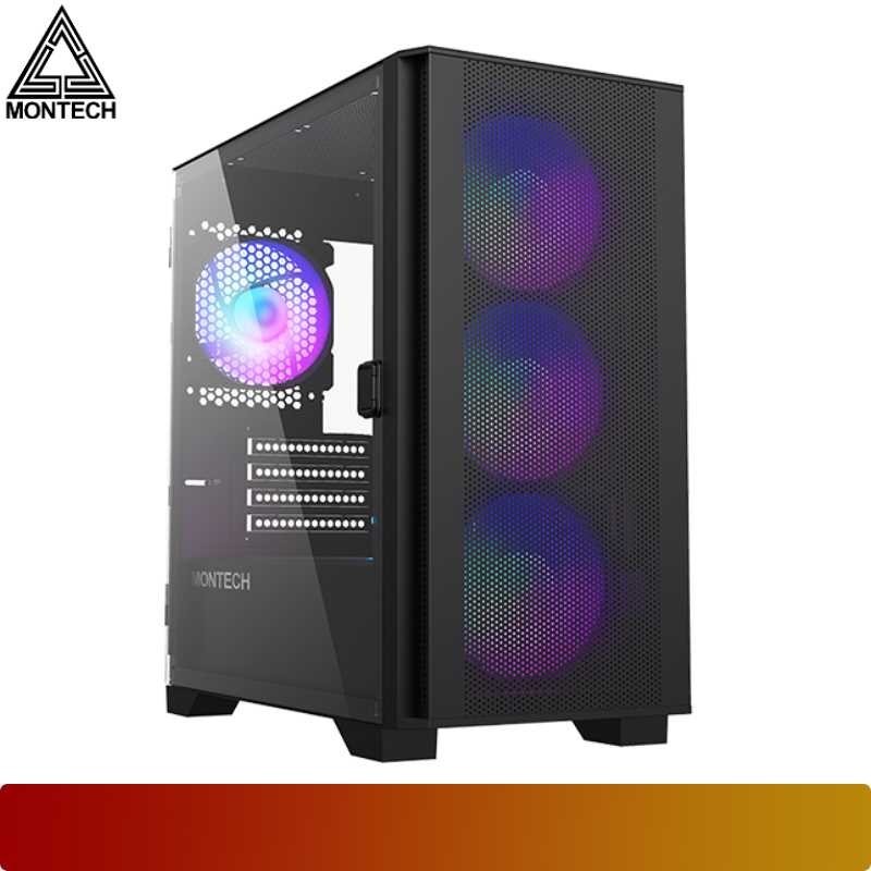 Jual Montech AIR 100 ARGB | Mini Tower mATX PC Case - Black | Shopee ...