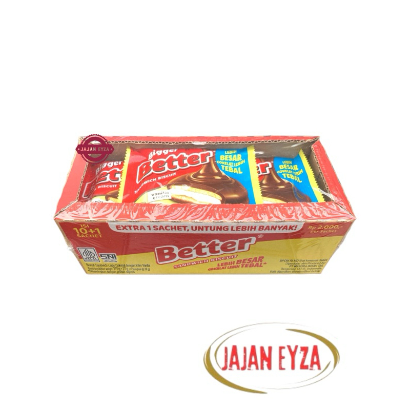 Jual MAYORA BETTER SANDWICH BISCUIT - BOX ISI 11 PCS | Shopee Indonesia