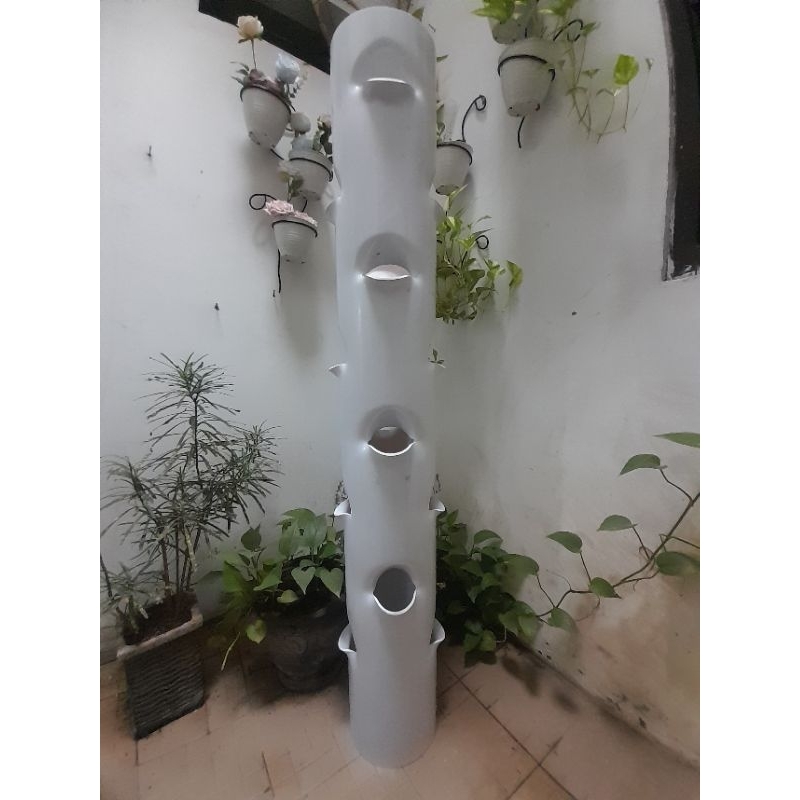 Jual POT TANAMAN VERTIKAL VERTIKULTUR 8 INCH 150 CM LUBANG BESAR TANAM ...
