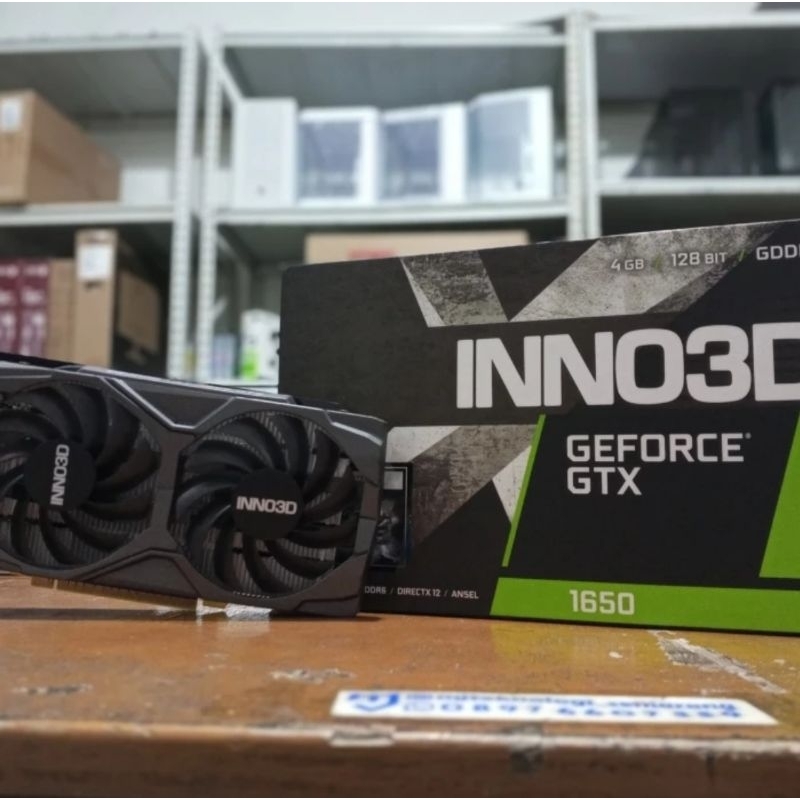 Jual VGA CARD INNO3D NVIDIA GTX 1650 4GB DDR6 SECOND TESTED | Shopee ...