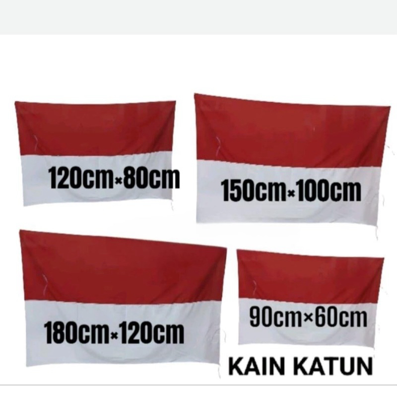 Jual BENDERA MERAH PUTIH BAHAN KAIN KATUN POLYMICRO TEBAL | Shopee ...