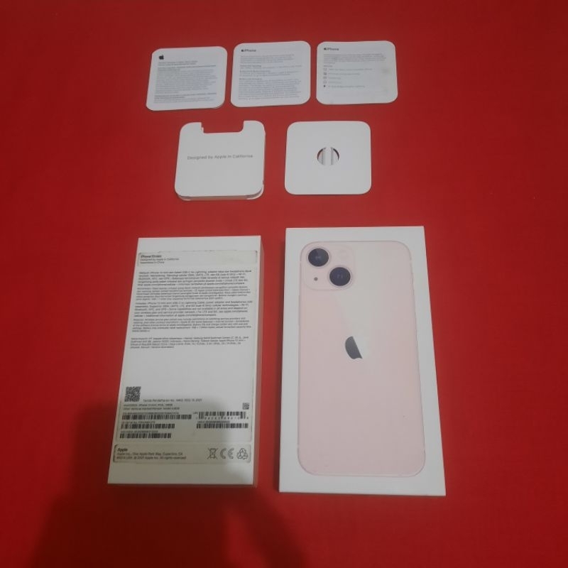 Jual dus box iphone 13 mini pink original copotan digimap lengkap ...