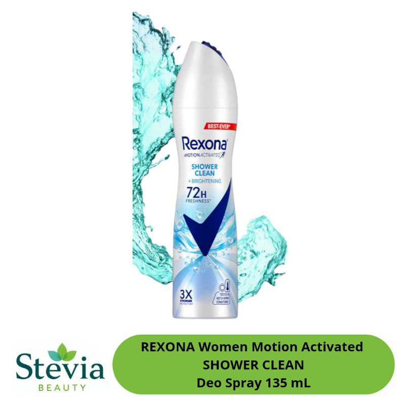Jual Rexona Women Antiperspirant Deodorant Spray Shower Clean 135 mL | Shopee Indonesia