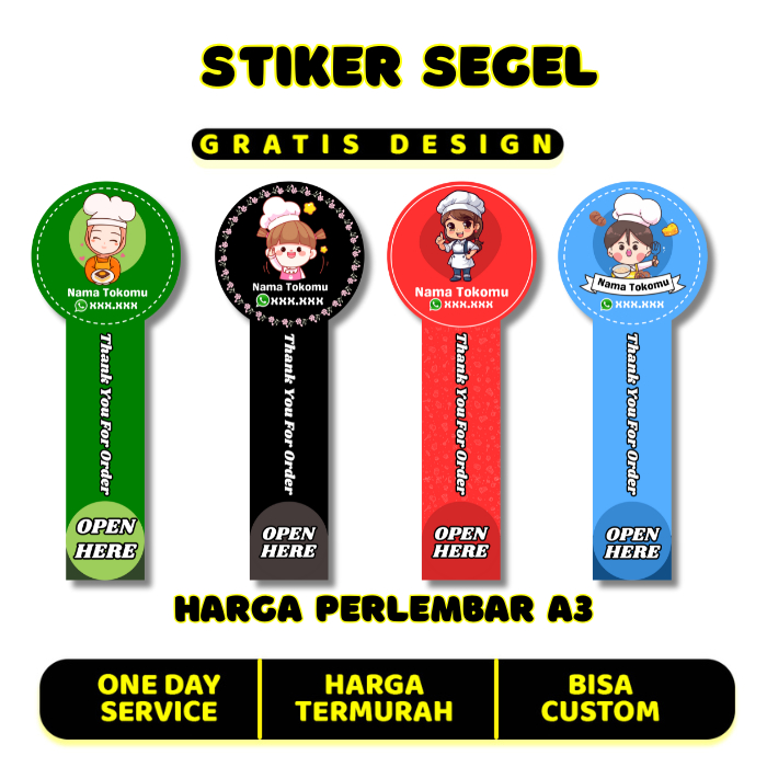 Jual STIKER SEGEL / STIKER / STICKER / STIKER SEGEL MAKANAN / STIKER ...