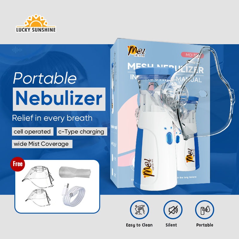 Jual Nebulizer Portabel Genggam Alat Penyemprot Batuk Dahak untuk Anak dan Dewasa Terapi ...