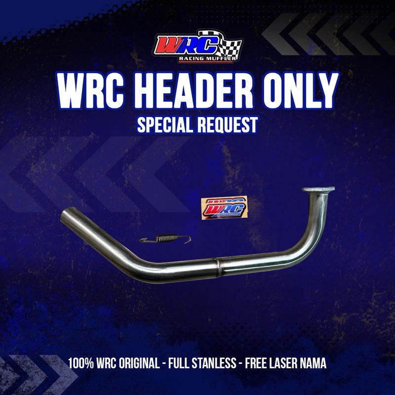 Jual WRC KNALPOT SPECIAL REQUEST HEADER ONLY ( LEHERAN SAJA )100% WRC ...