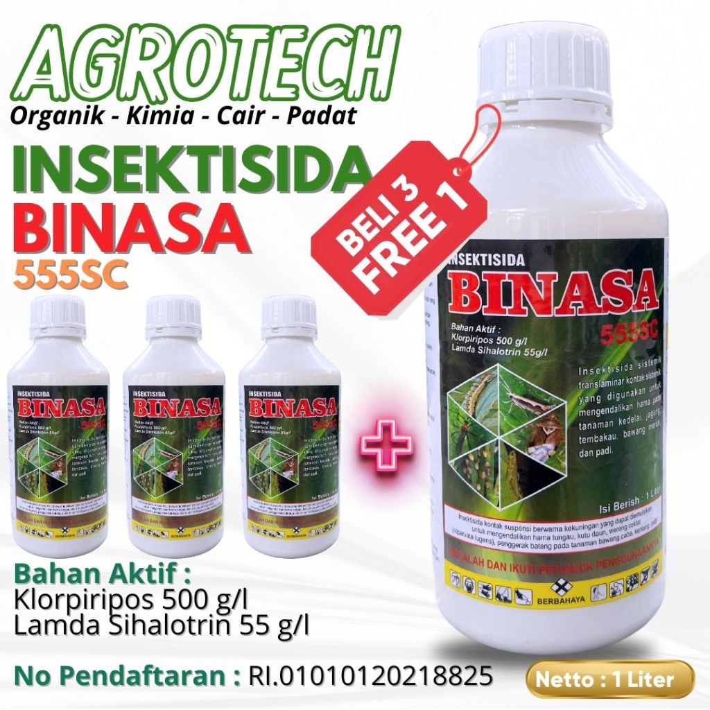 Jual Insektisida BINASA 555 SC Pengendali Hama Serangga Tanaman Bawang ...