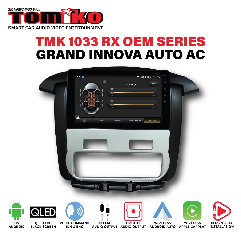 Jual Tomiko - headunit android tmk 1033 rx oem for GrandInnova AutoAC | Shopee Indonesia