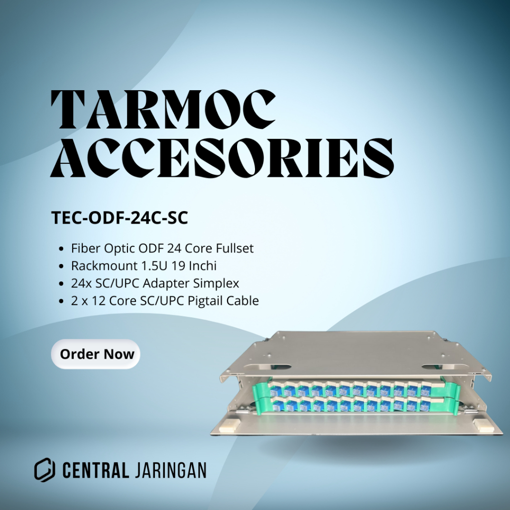 Jual Fiber Optic ODF/OTB 24 Core SC Lengkap Rackmount | ODF 24C SC ...