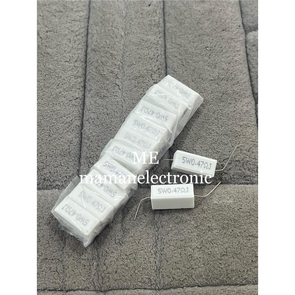 Jual Resistor Kapur 5W 0,47Ohm Original | Shopee Indonesia