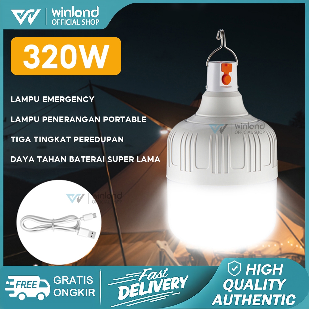 Jual [COD] Winland Lampu LED Modus Pengisian Bohlam Emergency Lampu ...