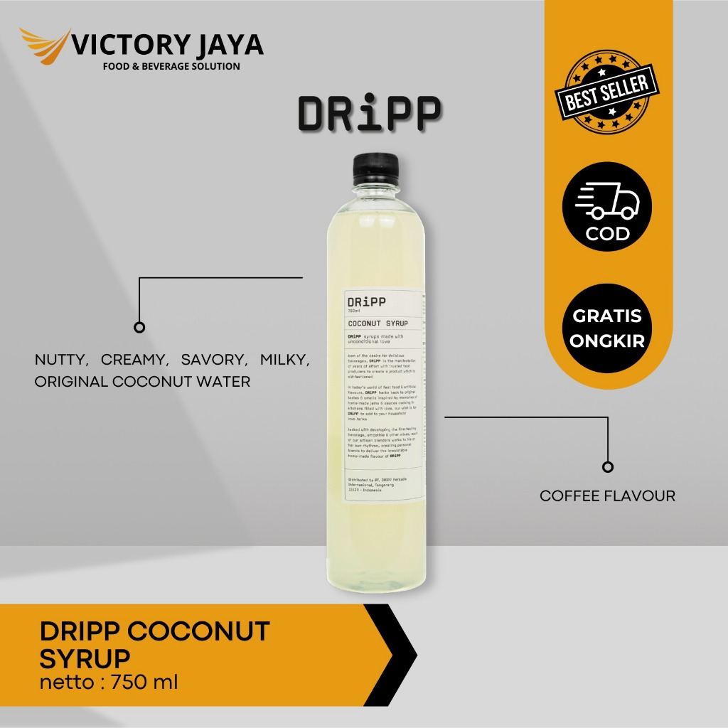 Jual Dripp syrup minuman sirup coconut 760ml | Shopee Indonesia