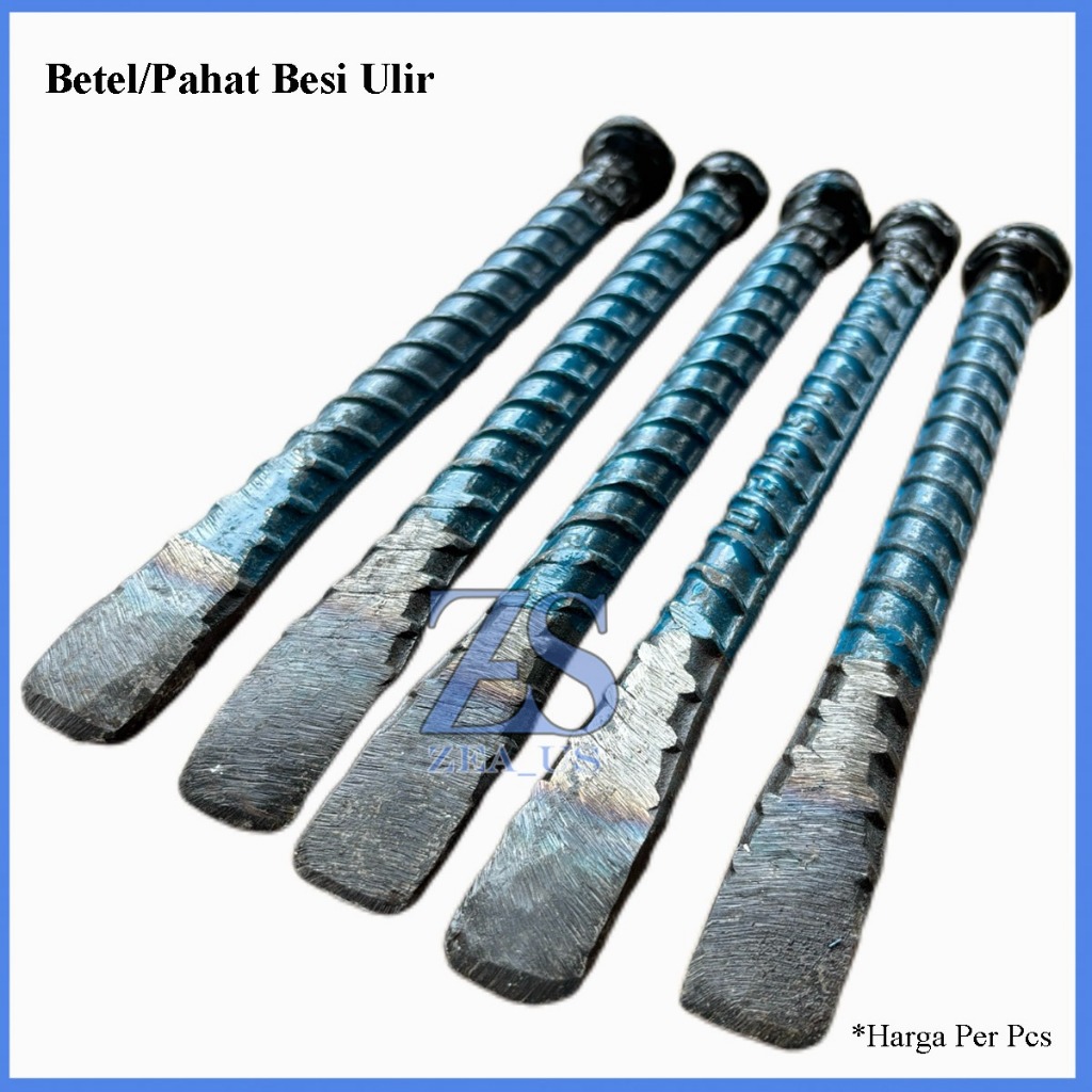Jual Pahat Beton Tembok Topi Baja Betel Besi Ulir Lancip Kuat 23 cm ...